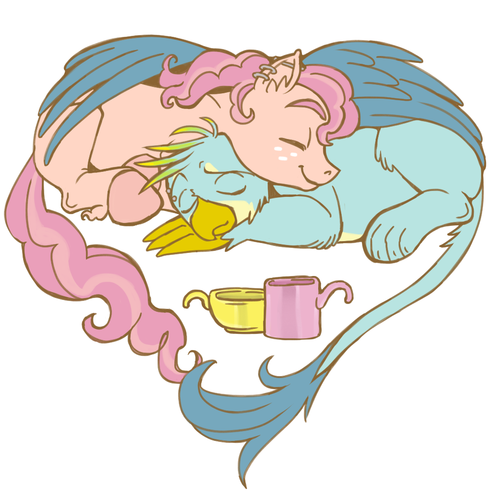 #3302292 - safe, artist:universalheart, gallus, oc, oc:summerfree apple ...