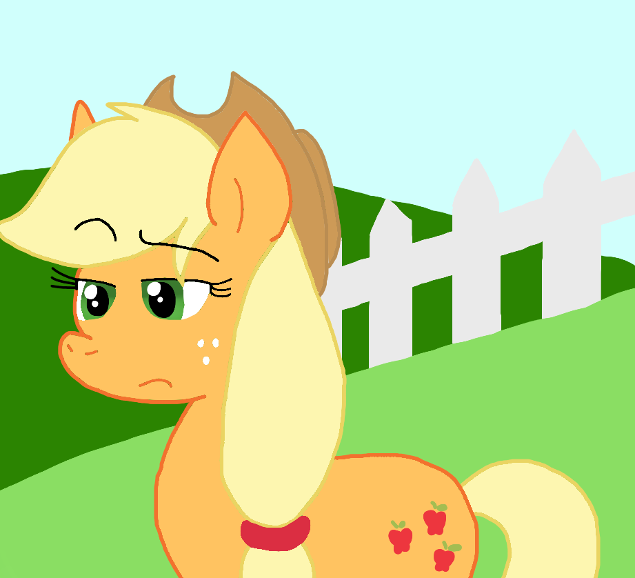 #3303500 - safe, artist:cmara, applejack, earth pony, pony, g4, applejack's hat, cowboy hat ...