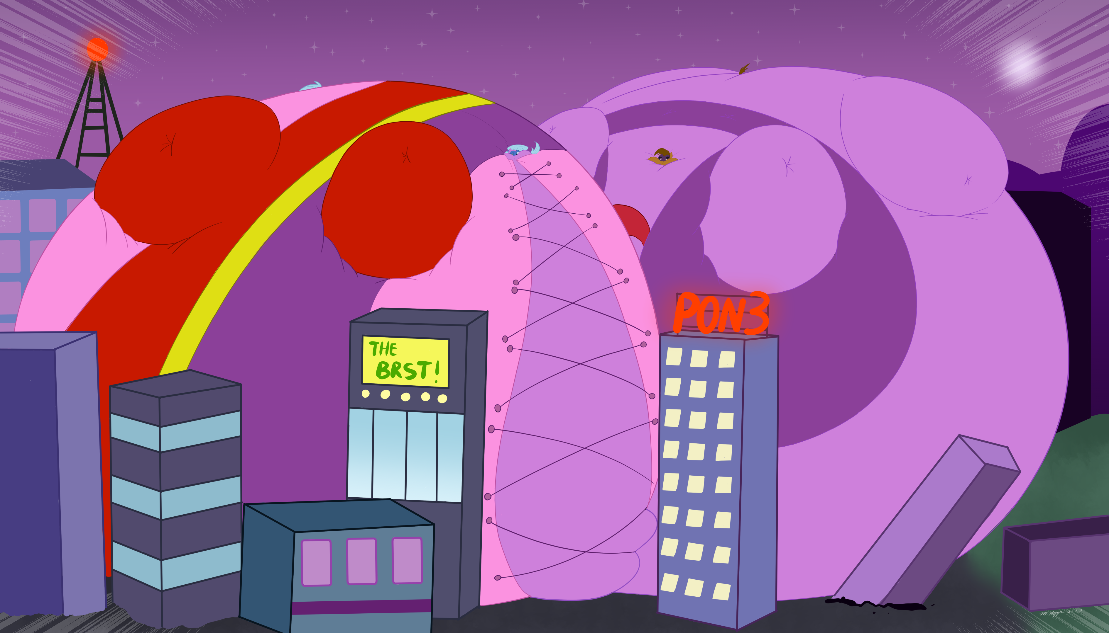 #3303666 - suggestive, artist:necrofeline, mane-iac, tresemme, oc, oc ...