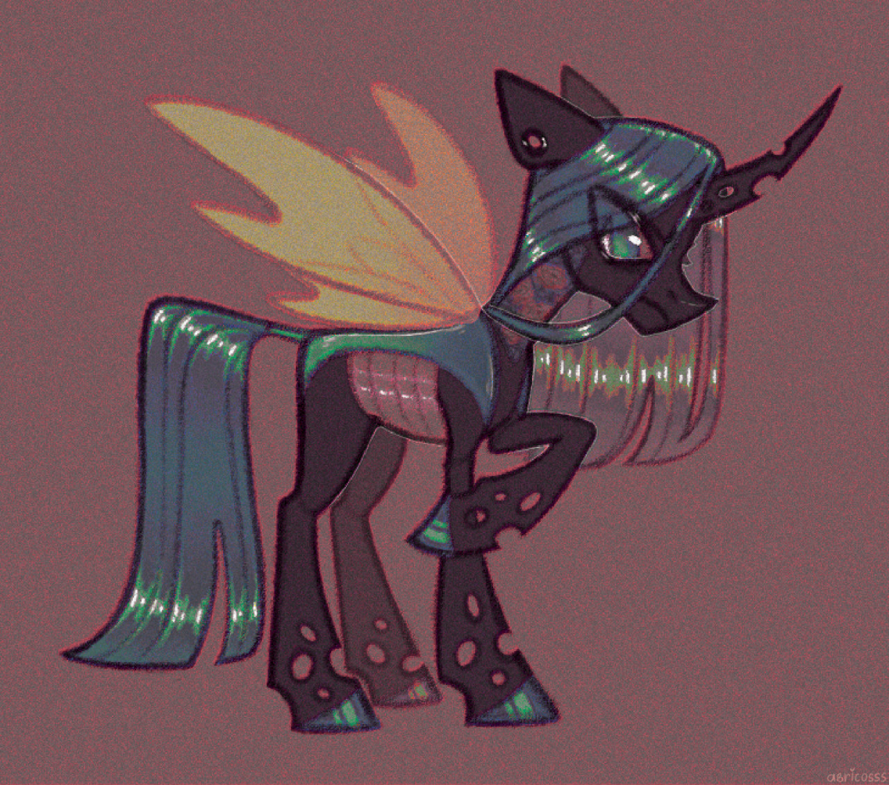 #3304877 - safe, alternate version, artist:emobricosss, oc, changeling ...