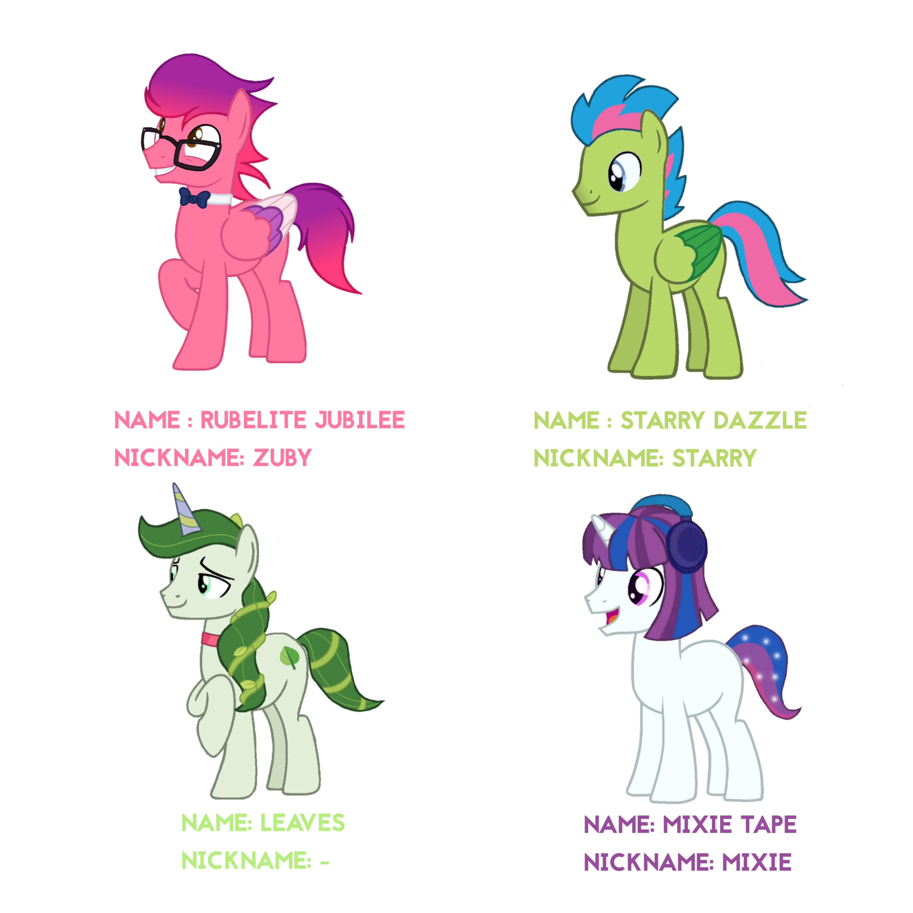 #3304988 - safe, artist:ramixe dash, leaf pony, little rock, luminous ...