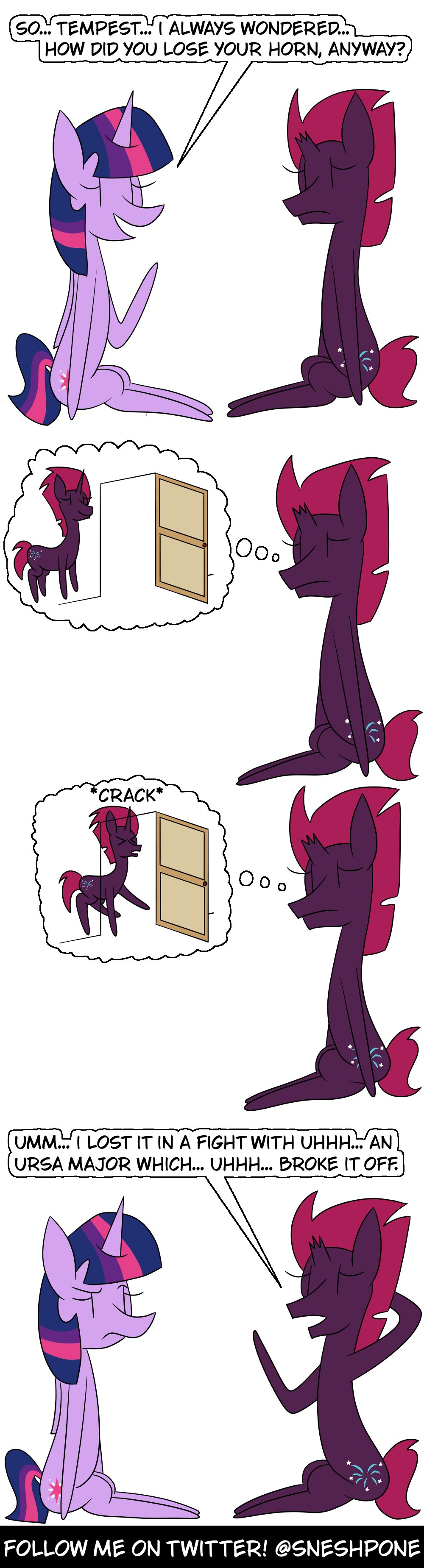 #3305301 - safe, artist:sneshpone, tempest shadow, twilight sparkle ...