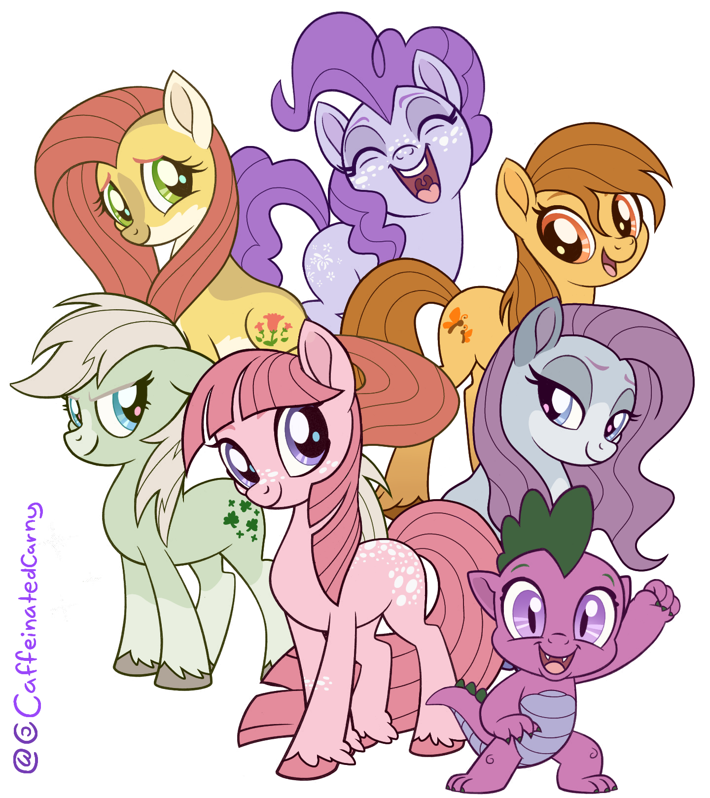 #3292479 - safe, artist:caffeinatedcarny, blossom, blue belle ...