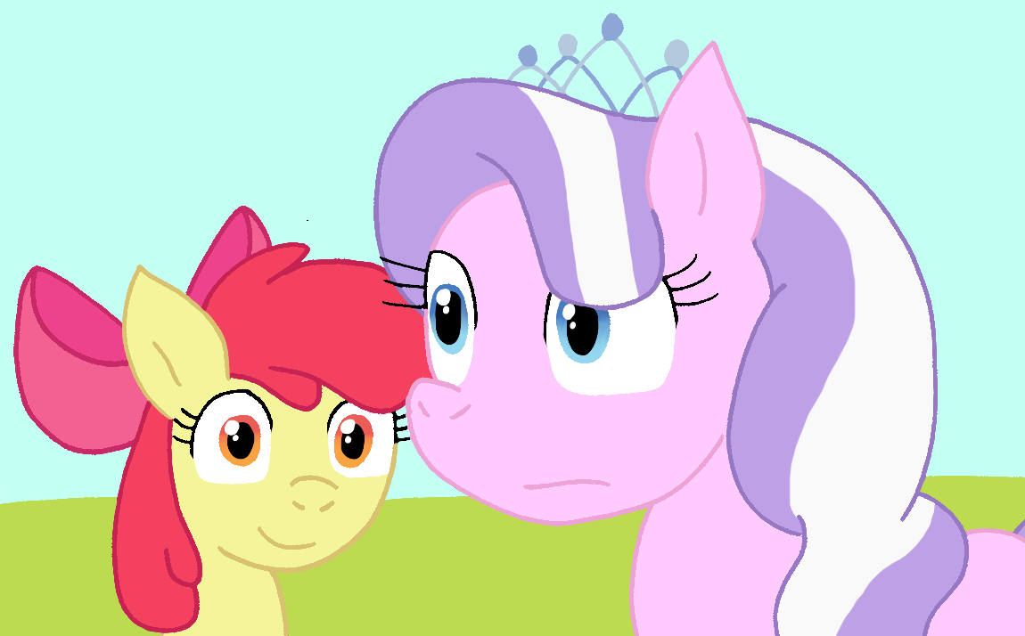 #3306078 - safe, artist:cmara, apple bloom, diamond tiara, earth pony ...