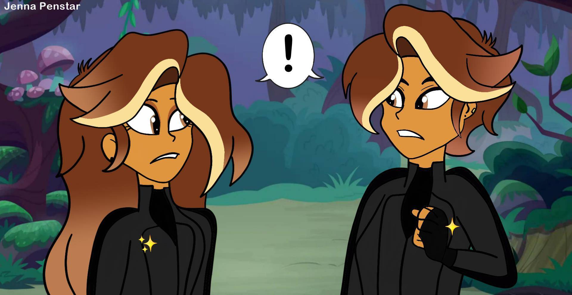 #3306854 - safe, artist:jenna56, oc, oc only, oc:jaden star, oc:jen ...