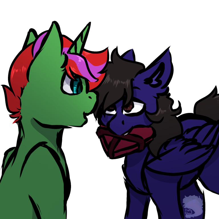 #3307591 - safe, artist:fluffyghost, oc, oc only, oc:book binder, oc:night flash, pegasus ...