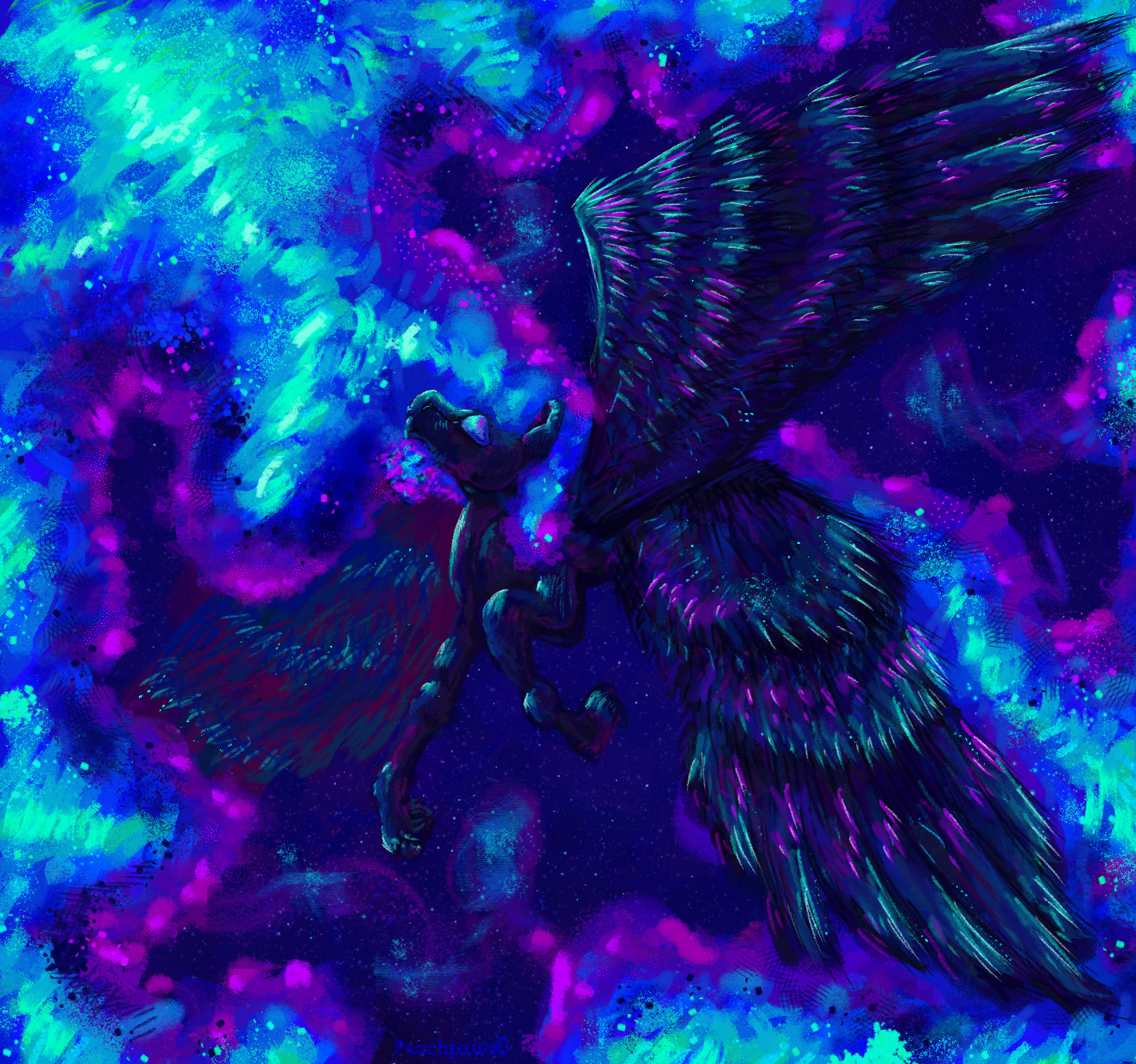 #3310531 - safe, artist:peachpaws0, princess luna, alicorn, double ...