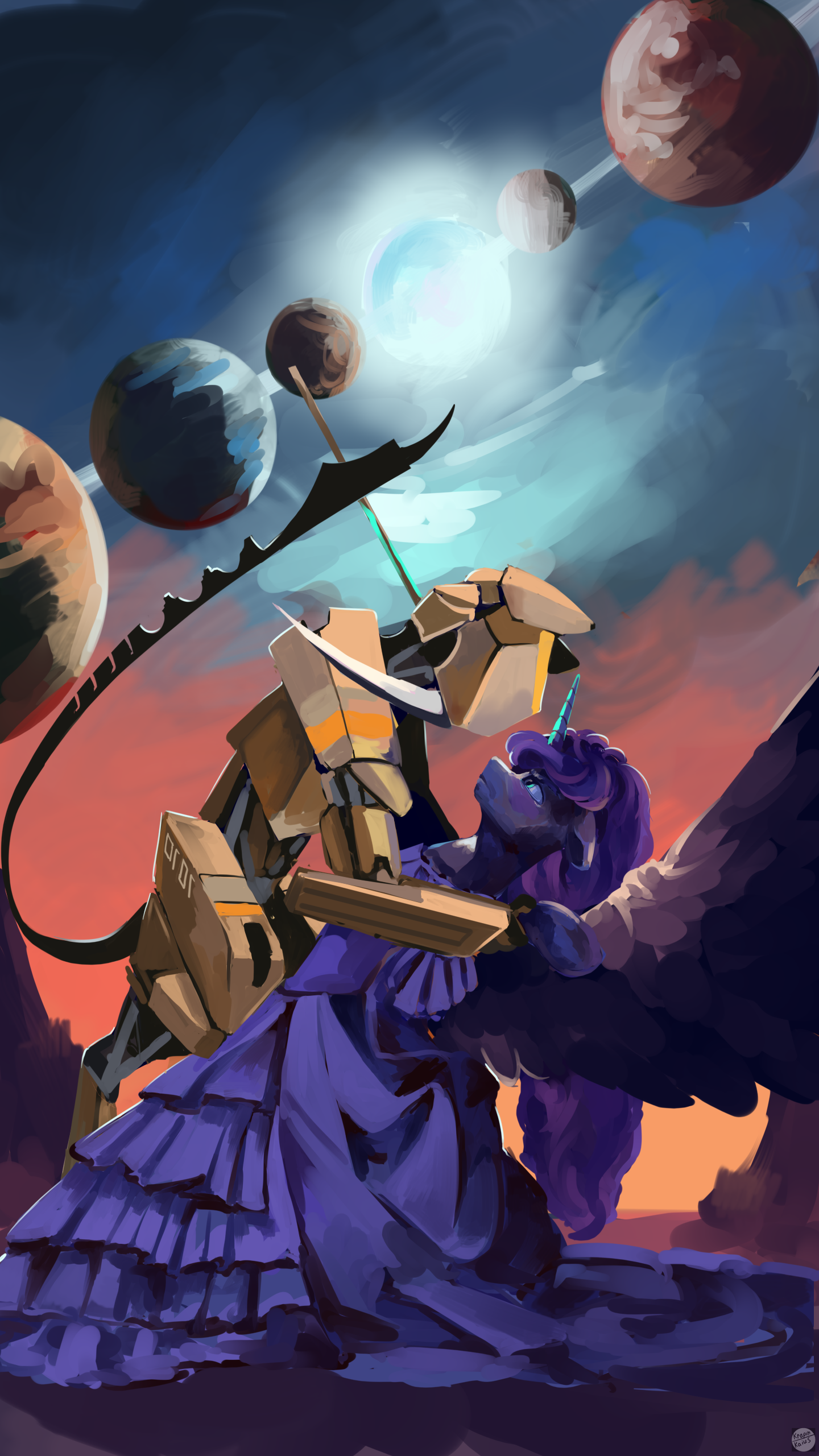 #3310797 - safe, artist:krapinkaius, princess luna, alicorn, pony ...