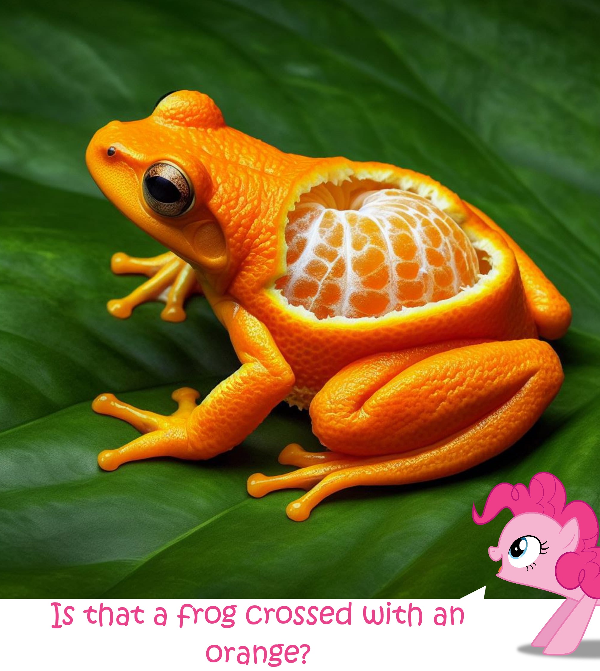 #3310953 - safe, ai content, editor:leonidus, pinkie pie, frog, pony ...