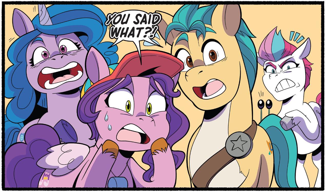 #3311820 - safe, artist:natalie haines, idw, official comic, hitch ...