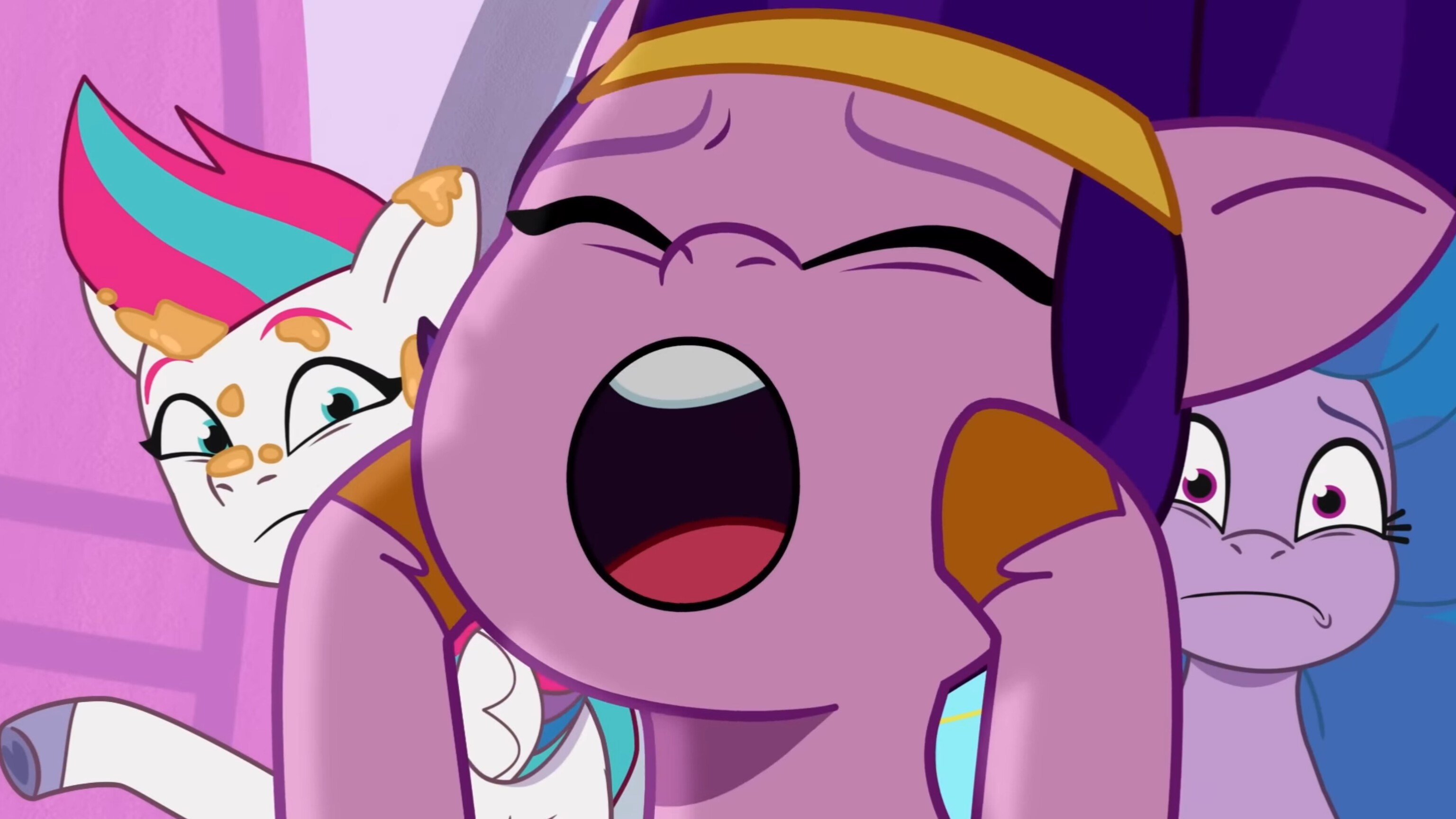 #3312120 - safe, screencap, izzy moonbow, pipp petals, zipp storm ...