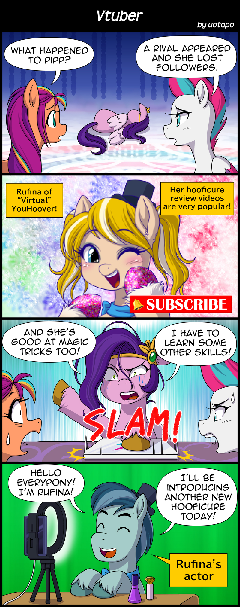 #3294131 - safe, artist:uotapo, pipp petals, rufus, sunny starscout ...