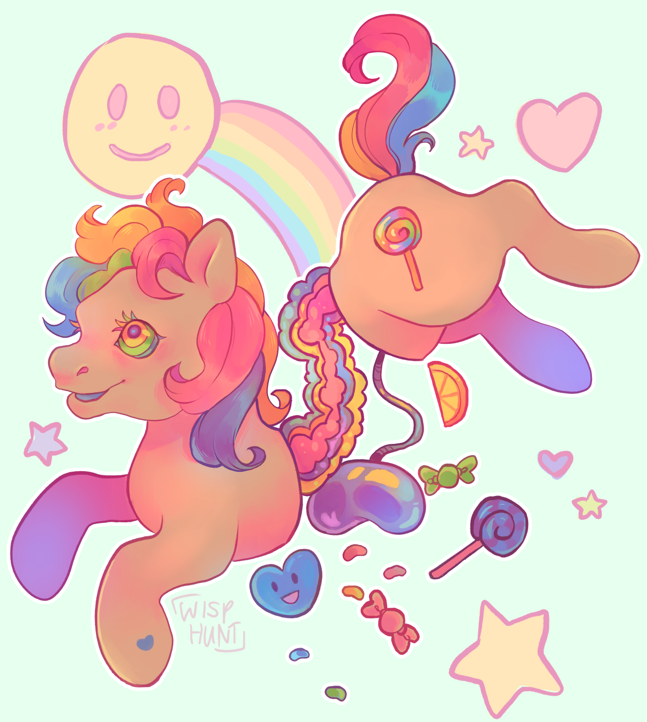 #3295083 - semi-grimdark, artist:wisphunt, earth pony, g3, blue ...