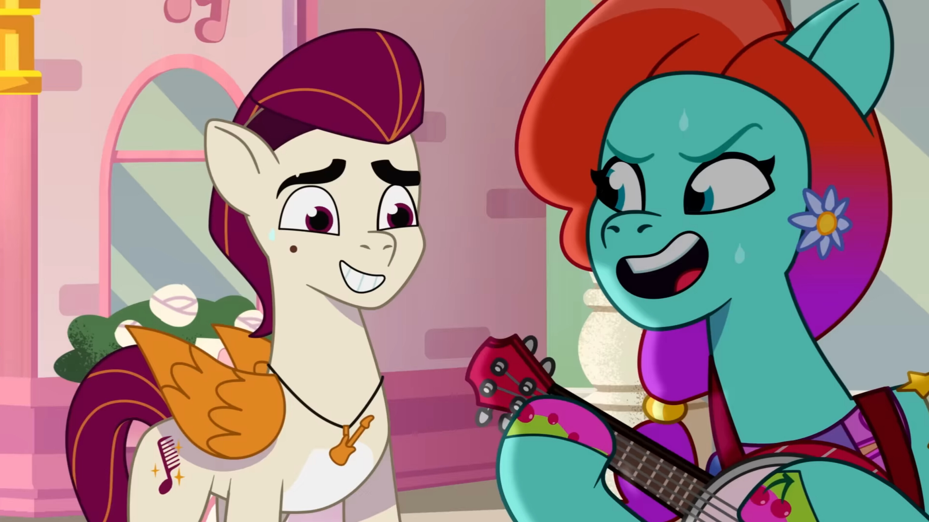 #3295497 - safe, screencap, jazz hooves, rocky riff, earth pony ...