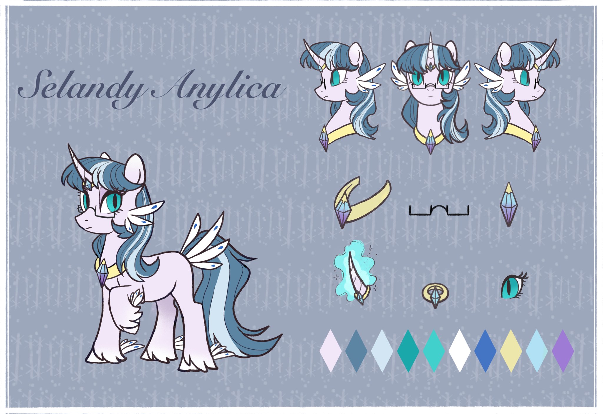 #3296189 - safe, artist:raindrophalo, oc, oc only, pony, unicorn, horn, reference sheet, slit ...