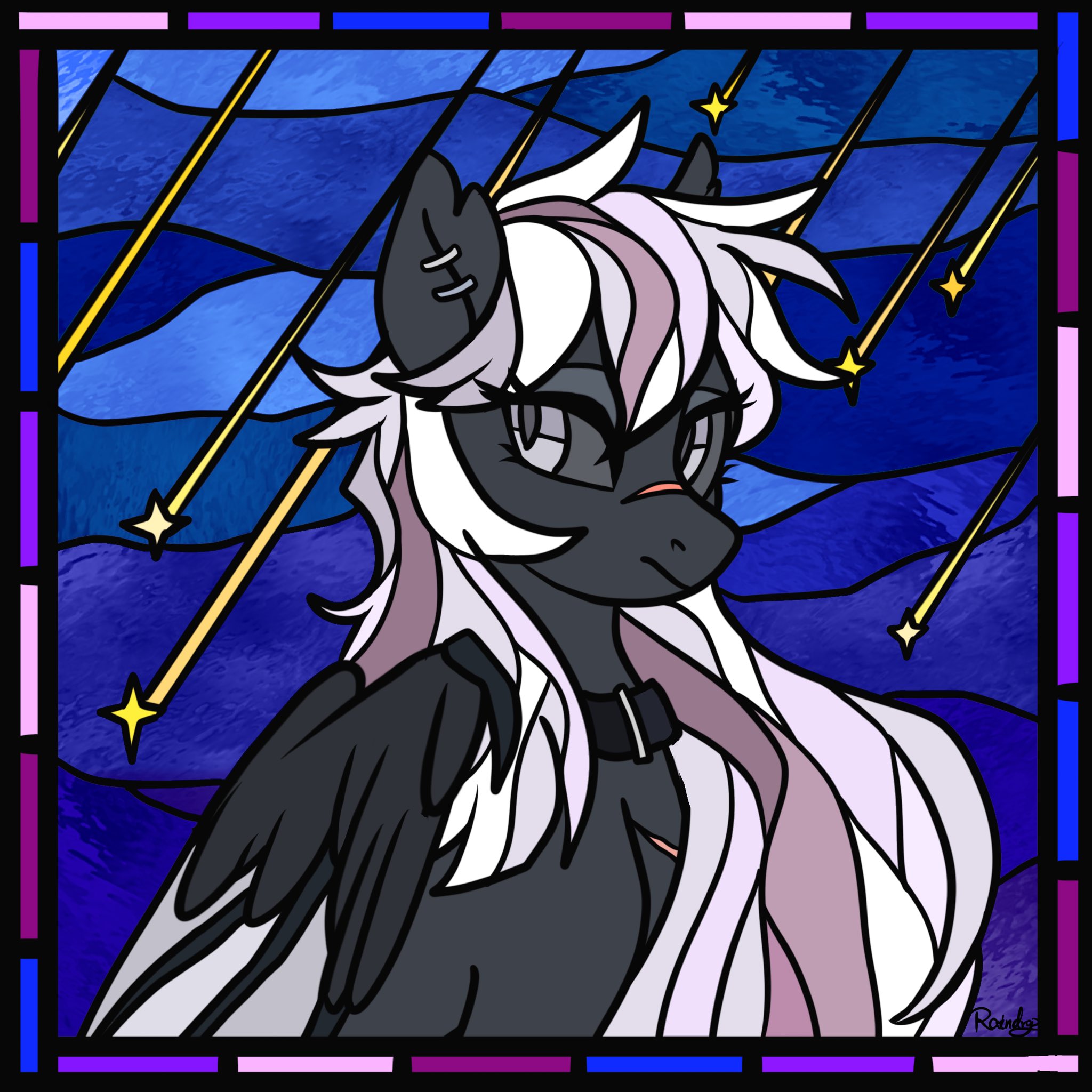 #3296215 - safe, artist:raindrophalo, oc, oc only, hybrid, pegabat, pony, solo - Derpibooru