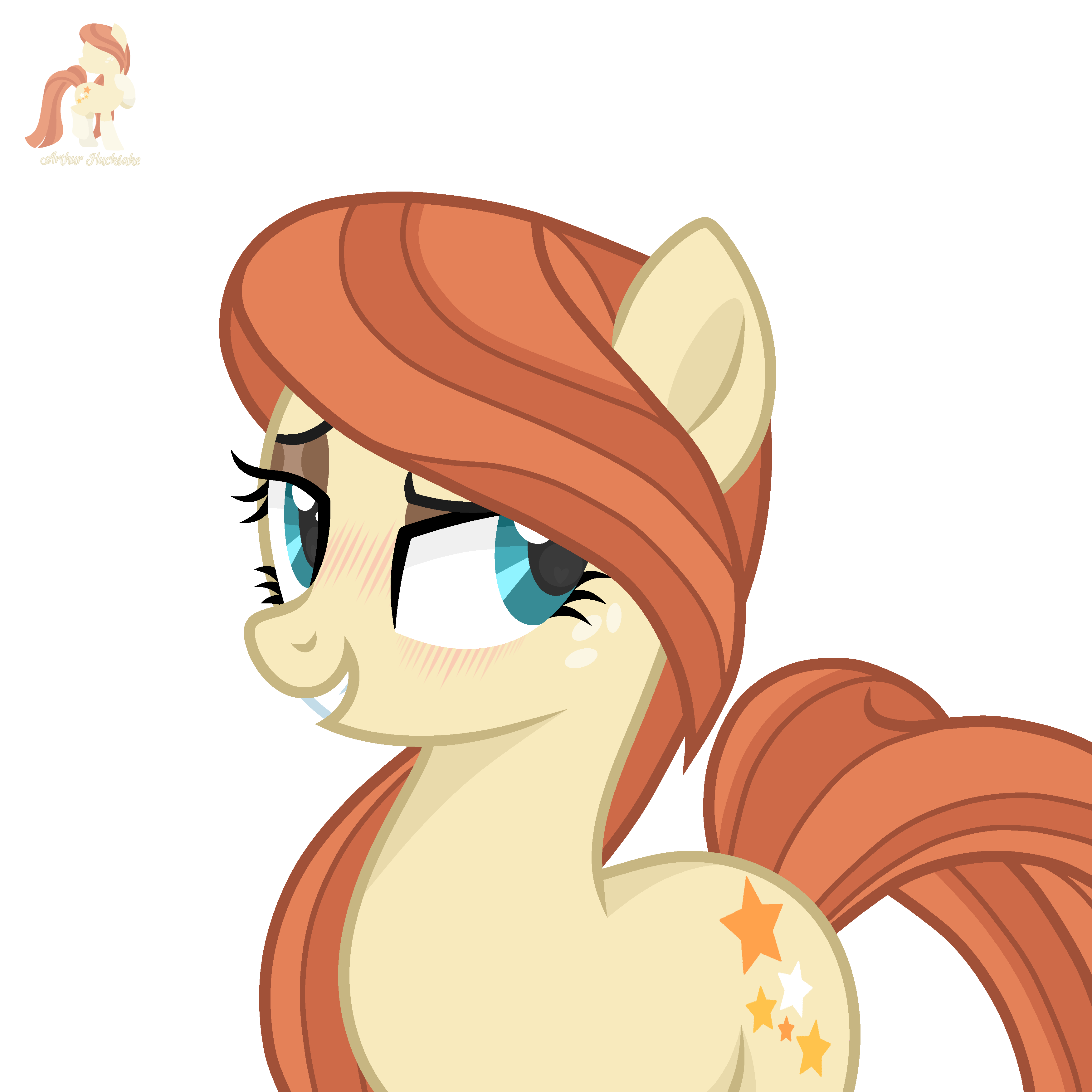 #3297380 - safe, artist:r4hucksake, oc, oc only, oc:frazzle, earth pony, pony, blushing, female ...