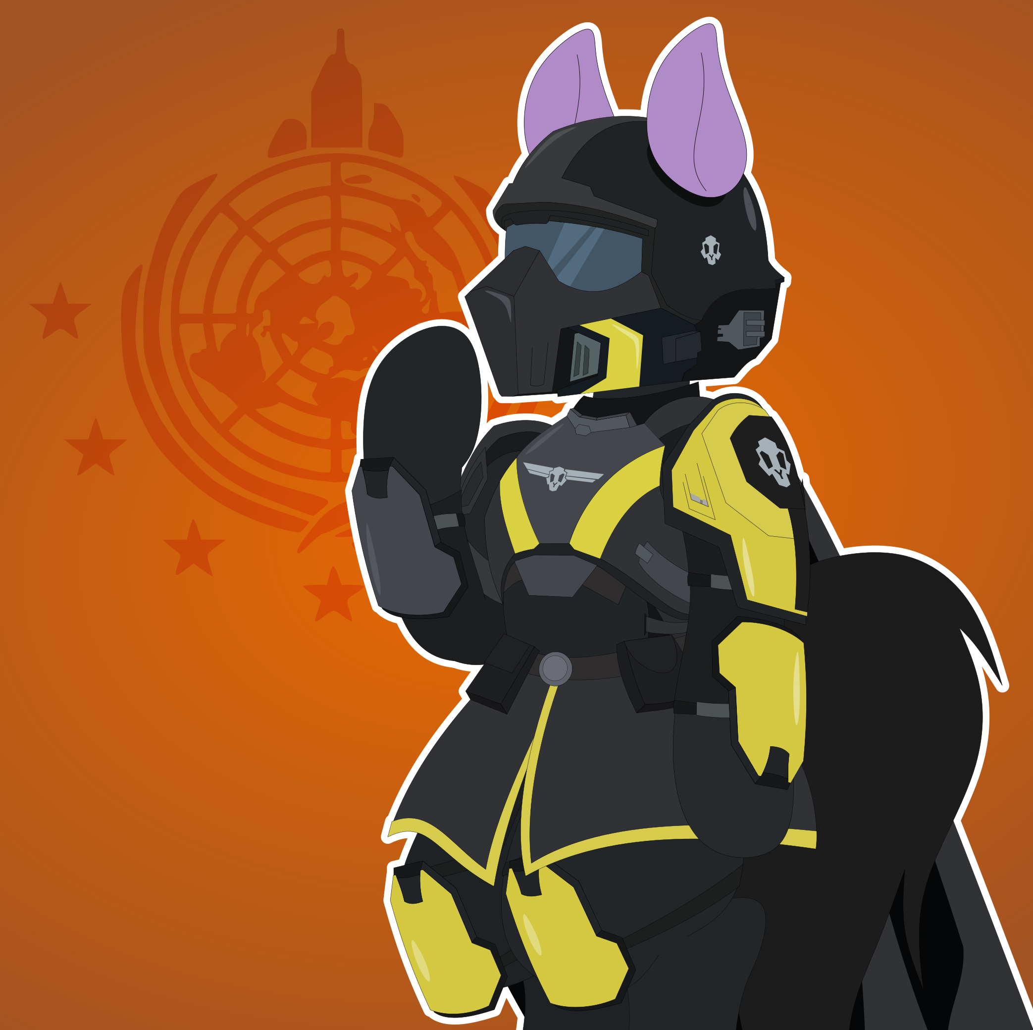 #3319285 - safe, artist:isaac_pony, oc, oc only, earth pony, pony, semi-anthro, armor, crossover ...