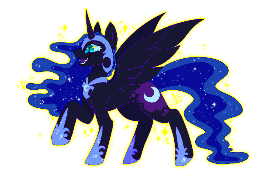 #3320521 - safe, artist:movie95, nightmare moon, alicorn, pony, g4 ...
