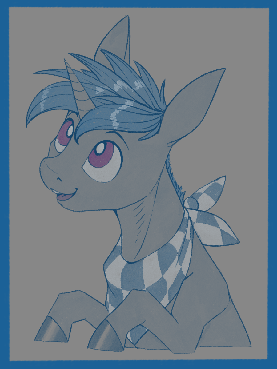 #3320879 - safe, artist:stray prey, oc, oc only, oc:lucent, pony, unicorn, horn, solo, unicorn ...