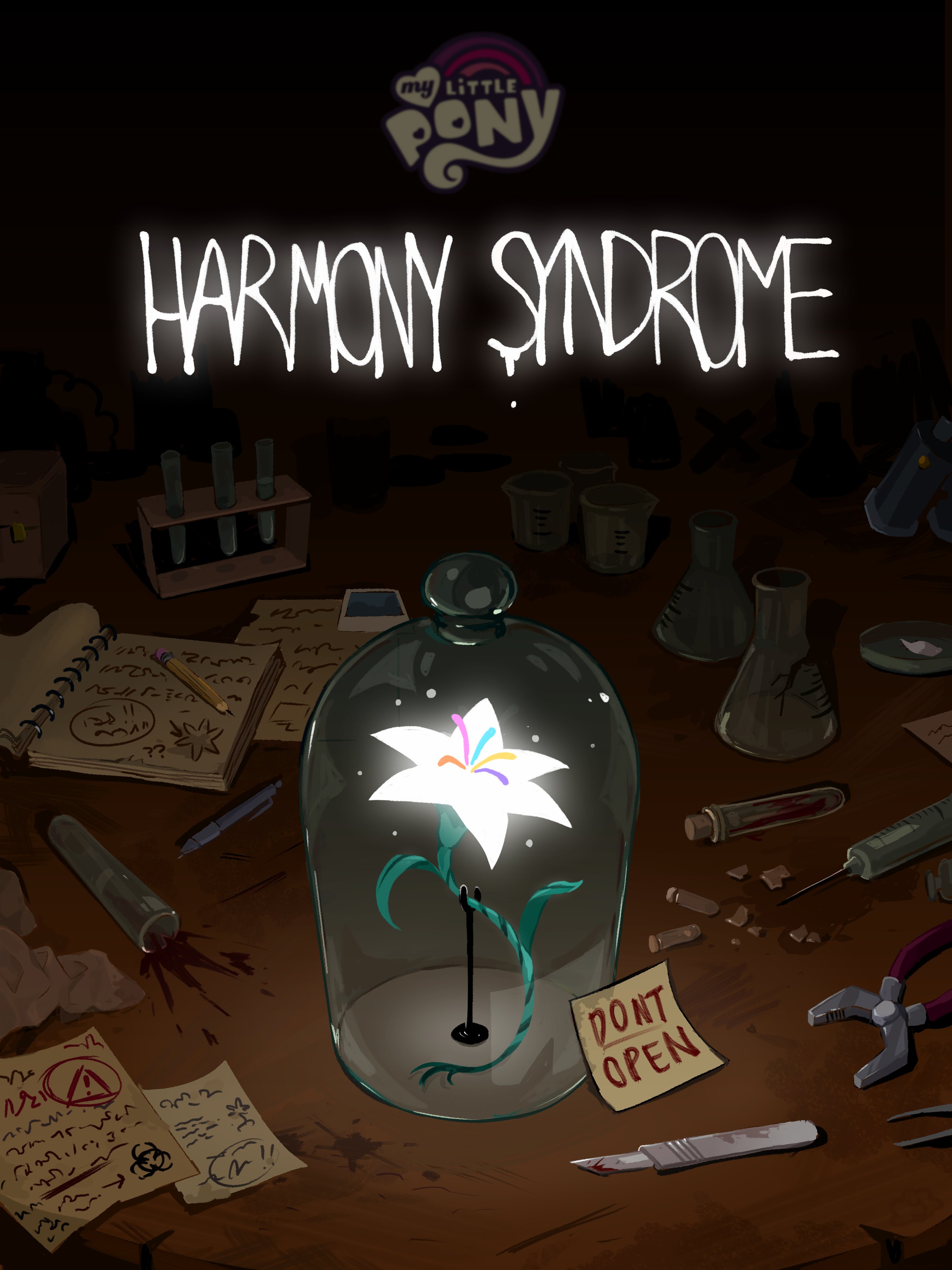 #3322011 - safe, artist:cracklewink, beaker, flower, mlp infection, no ...