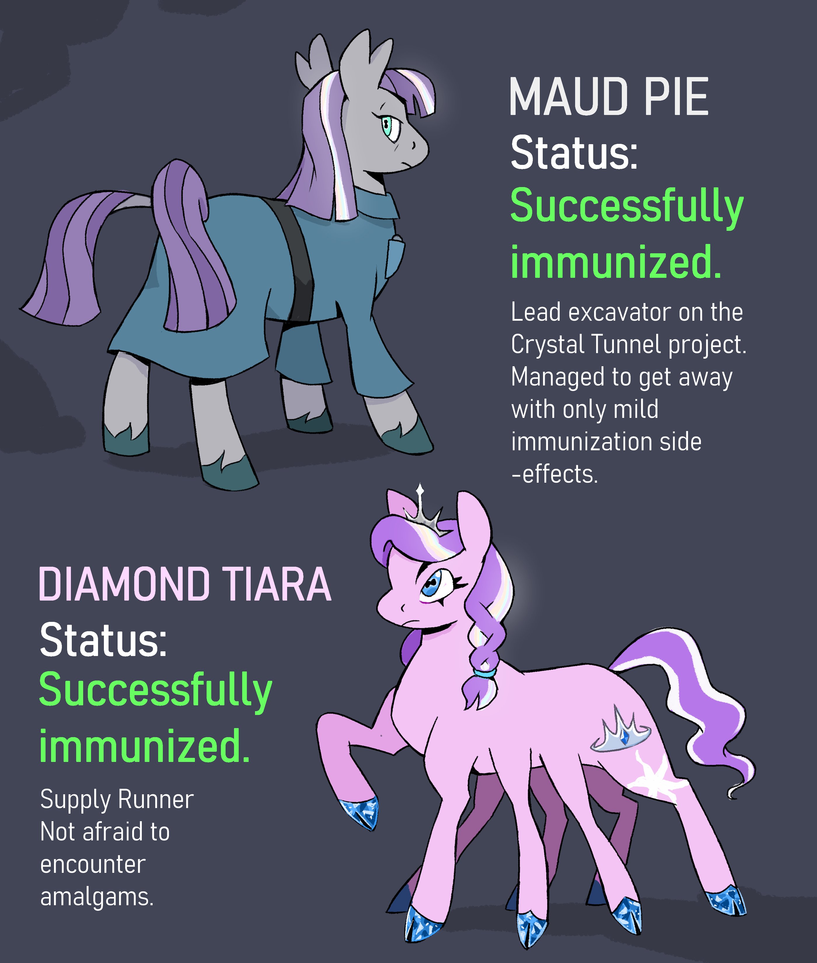 #3322033 - safe, artist:cracklewink, diamond tiara, maud pie, earth ...