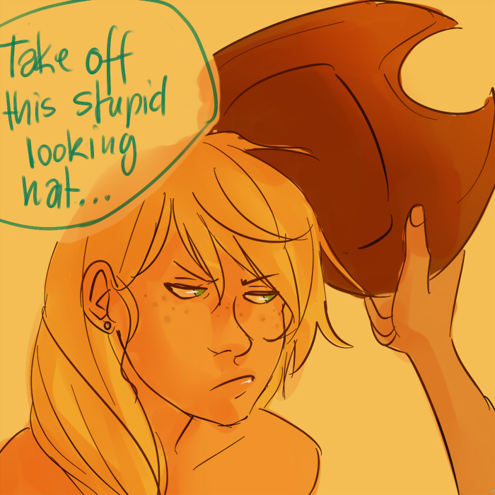 #3324660 - safe, artist:schpog, applejack, rainbow dash, human, g4, ask ...