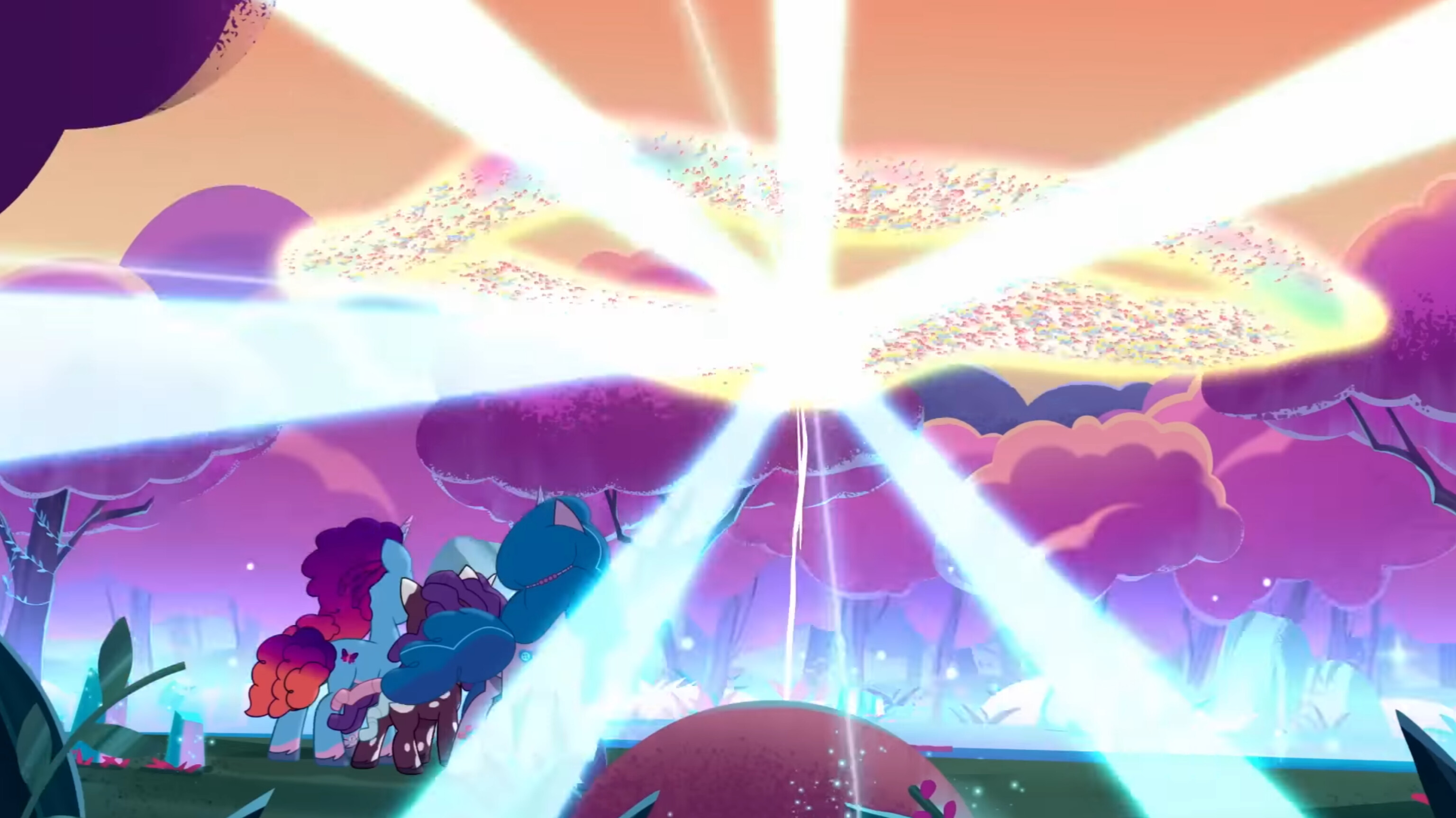 #3313612 - safe, screencap, izzy moonbow, misty brightdawn, violette ...