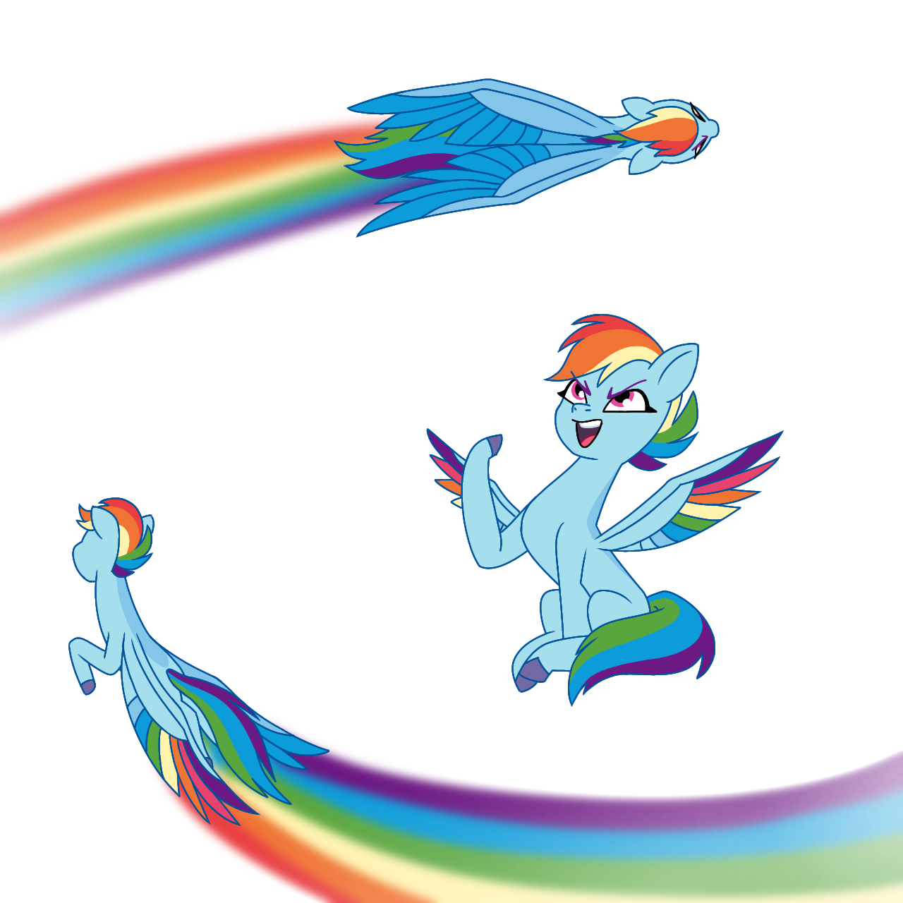 #3326322 - safe, artist:dazzle, rainbow dash, pegasus, g4, g5, my ...