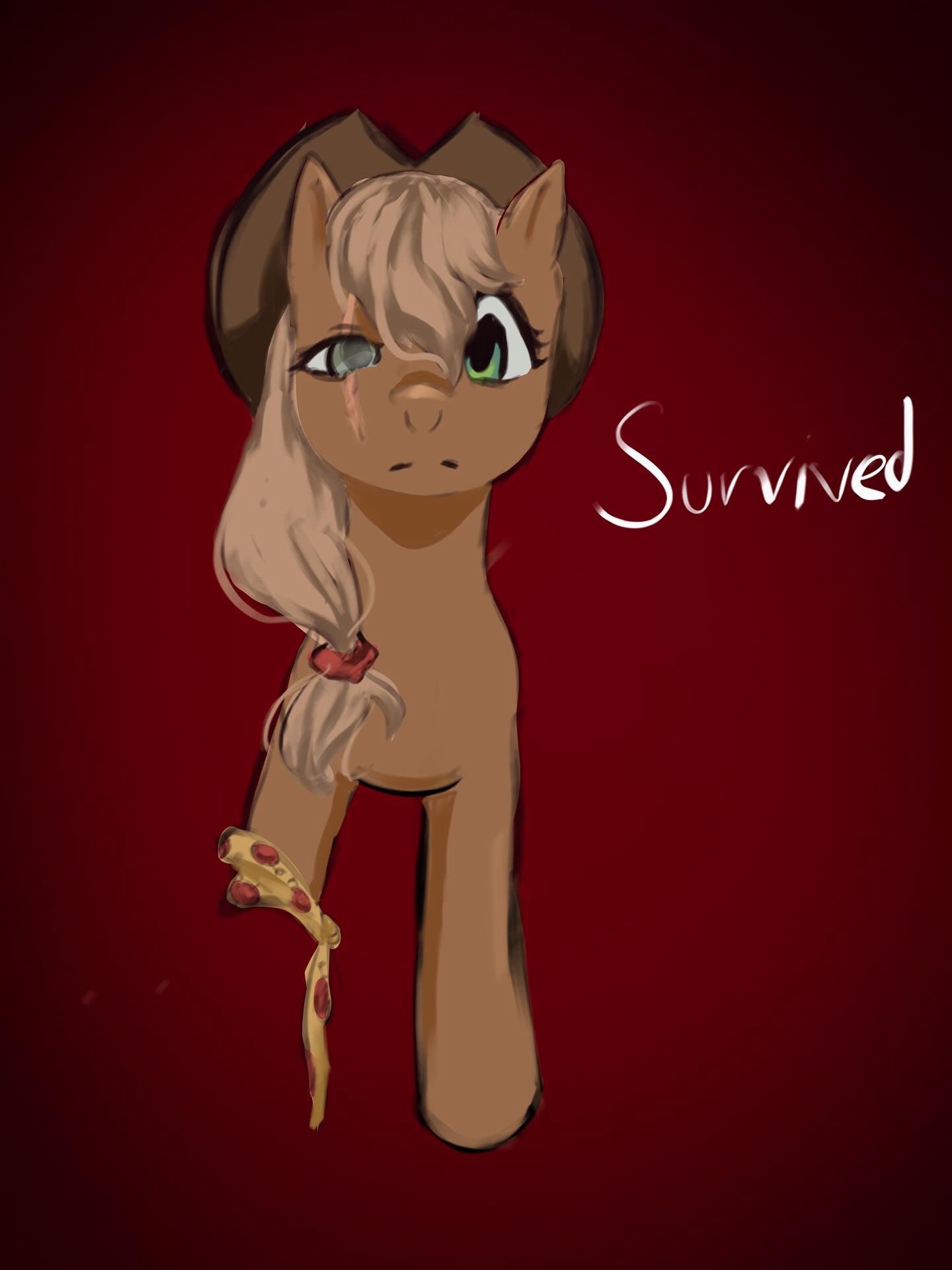 #3327404 - semi-grimdark, artist:naia.hakeshi, applejack, earth pony ...