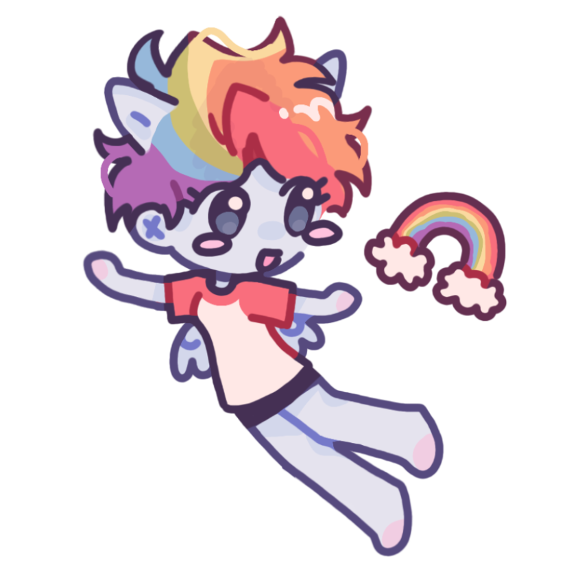 #3330129 - safe, artist:koriisuu, rainbow dash, human, pegasus, chibi ...