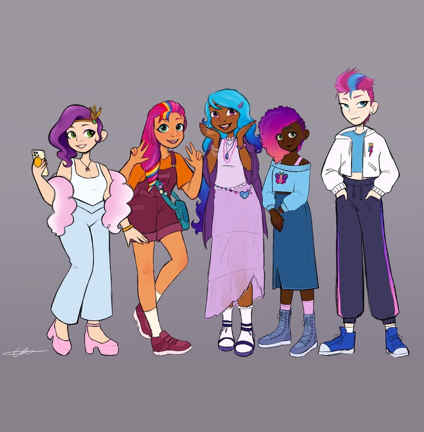 #3330829 - safe, artist:carolina_art, izzy moonbow, misty brightdawn ...