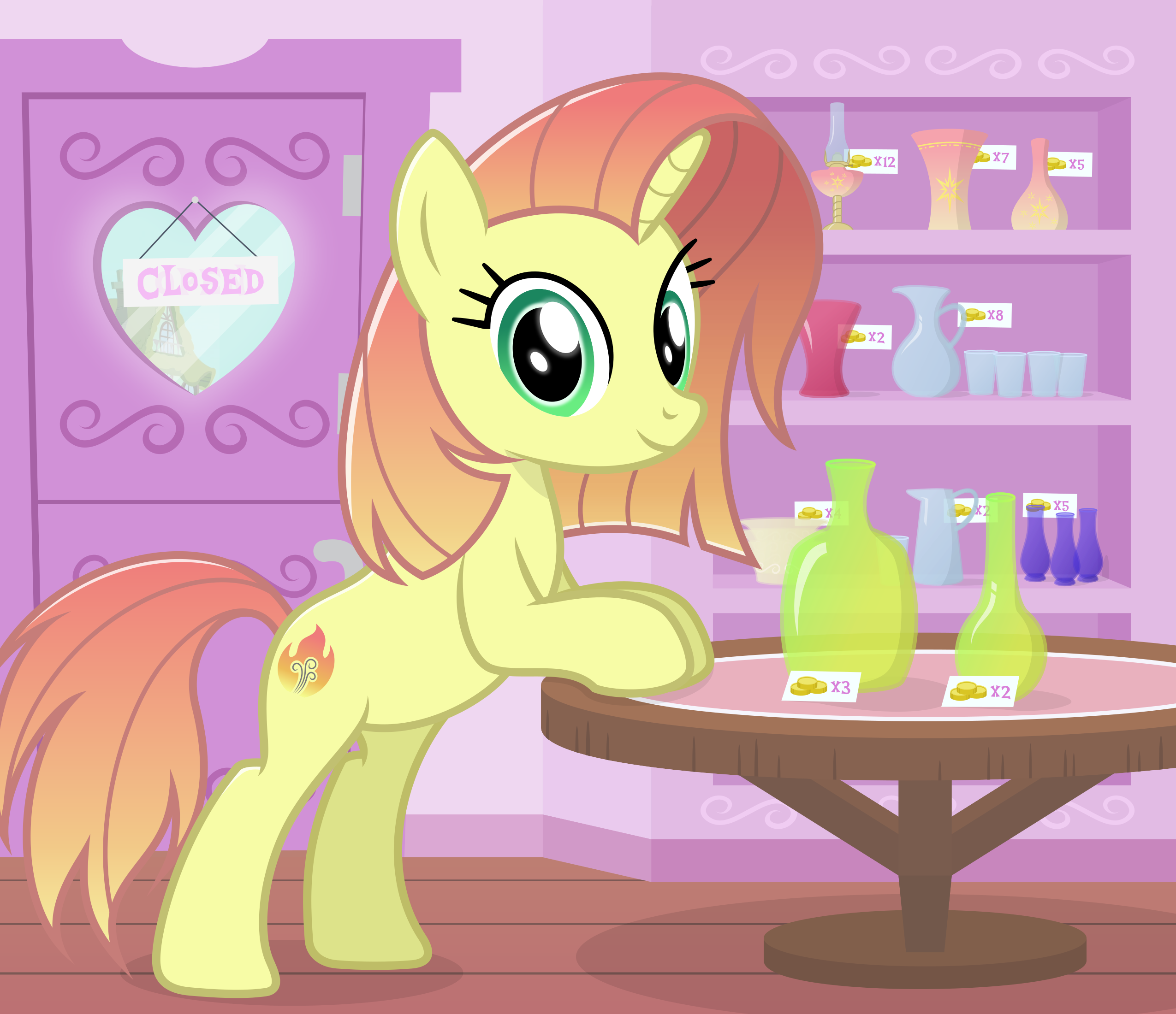 #3331715 - safe, artist:devfield, oc, oc only, oc:burmese sunset, pony ...