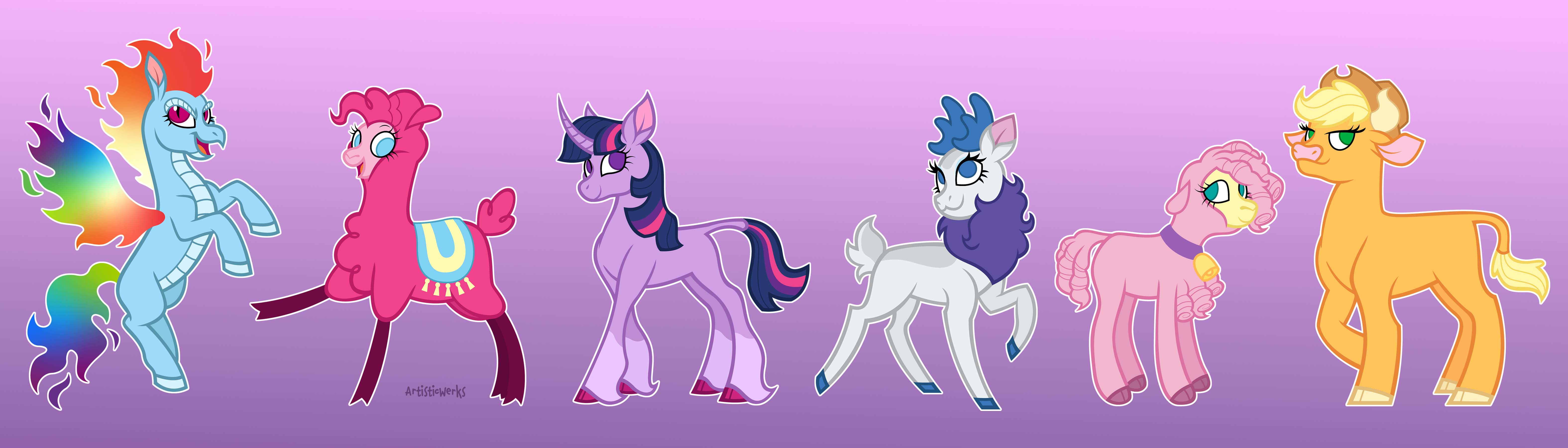 #3314776 - safe, artist:artisticwerks, applejack, fluttershy, pinkie ...