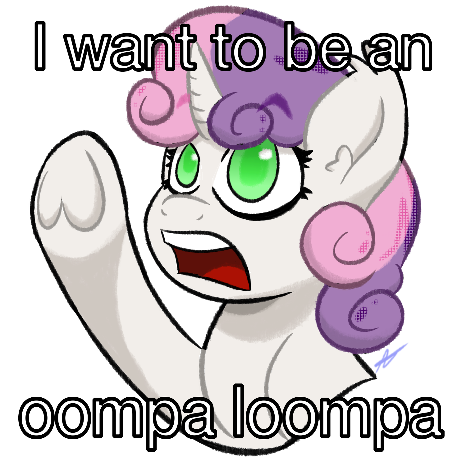 #3315503 - safe, artist:aj flame ss6, sweetie belle, pony, unicorn ...