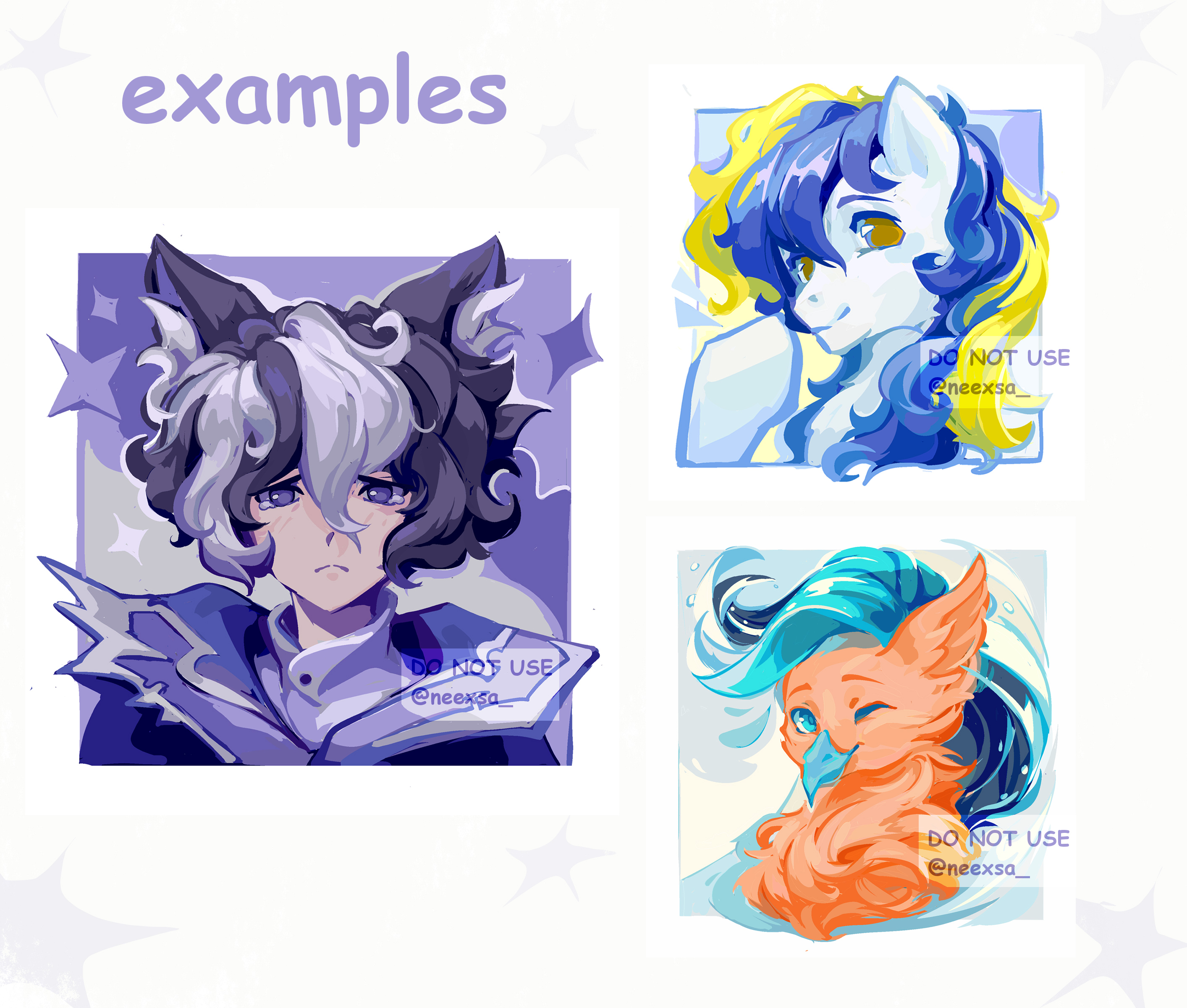 #3316618 - safe, artist:neexsa, oc, oc only, griffon, human, pony, bust ...