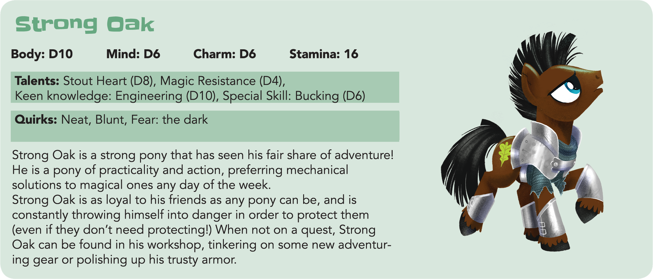 #3317042 - safe, artist:amy mebberson, strong oak, earth pony, pony, g4 ...