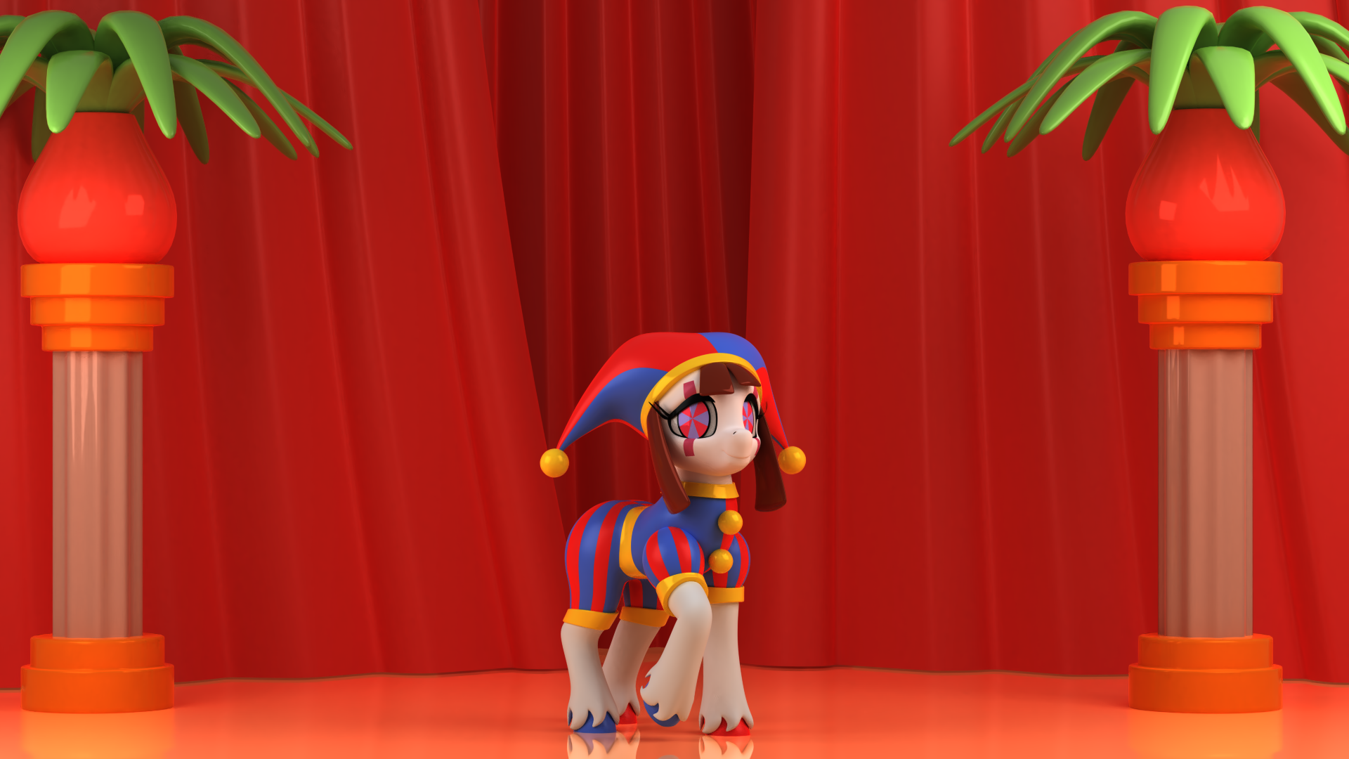 #3317121 - safe, artist:argos90, earth pony, pony, 3d, 3d model, female ...