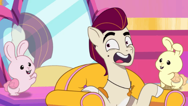 #3317546 - safe, screencap, rocky riff, bunnisus, pegasus, pony, rabbit ...