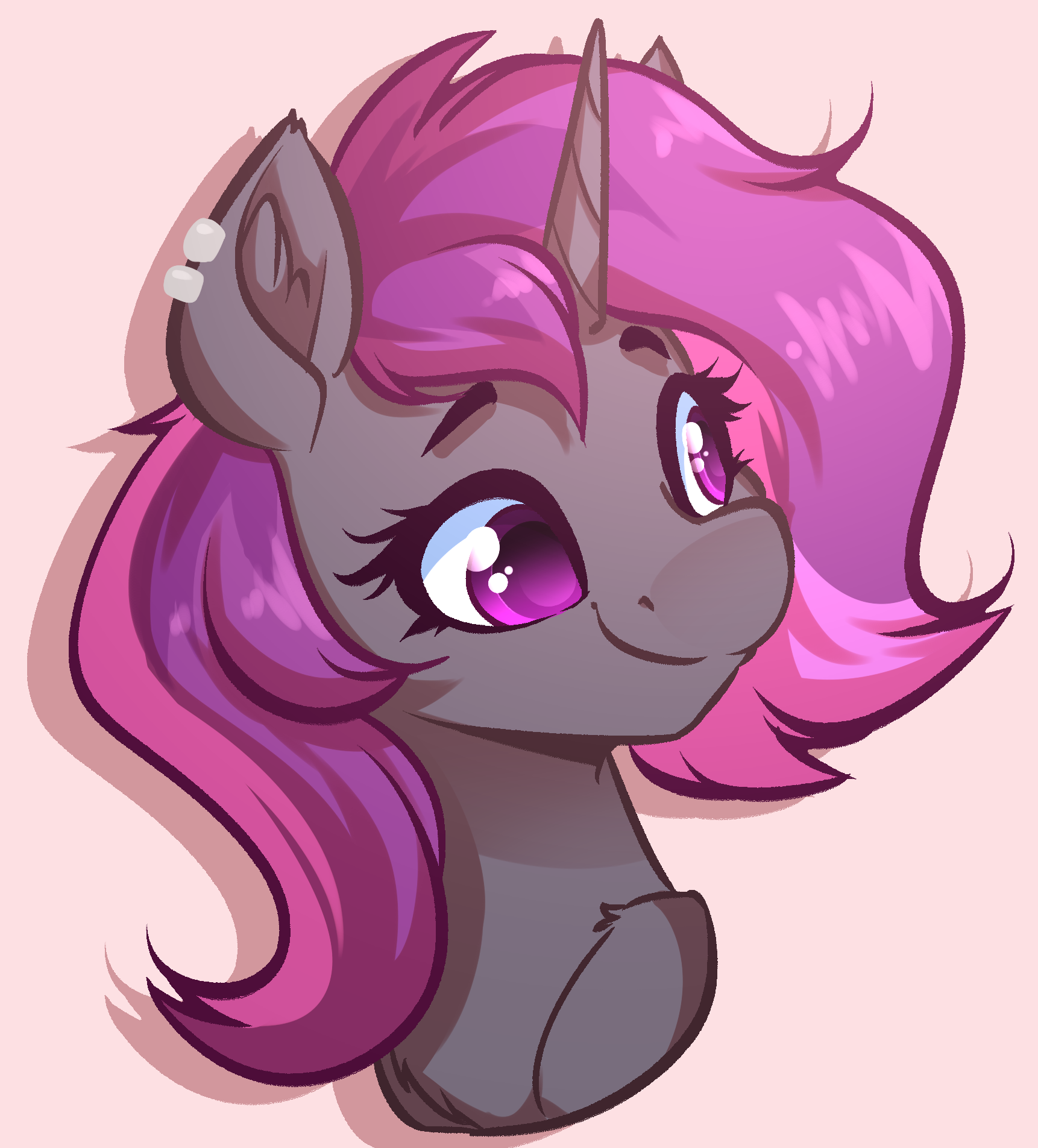 #3317988 - safe, artist:witchtaunter, oc, oc only, oc:velvet swirl, pony, unicorn, bust ...