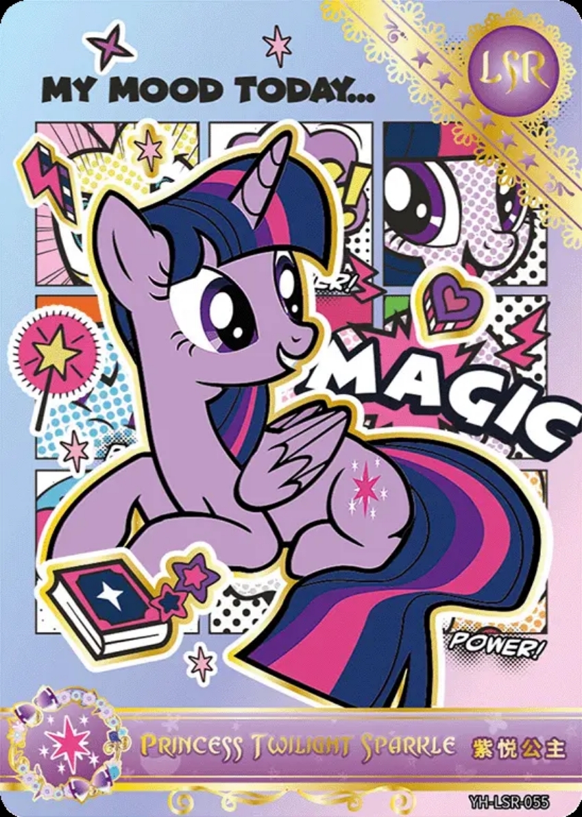#3340828 - safe, fluttershy, twilight sparkle, alicorn, series:卡游辉月四, g4, official, book, card ...