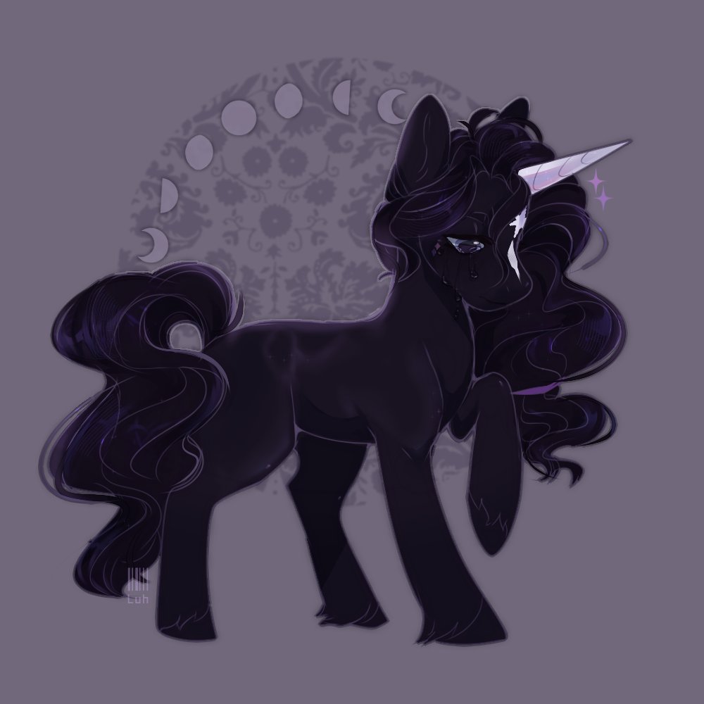 #3343231 - safe, artist:smolashecc, oc, oc only, oc:nightingale, pony ...