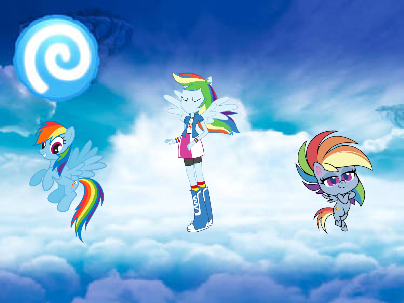 #3343978 - safe, rainbow dash, pony, unicorn, equestria girls, g4, g4.5 ...