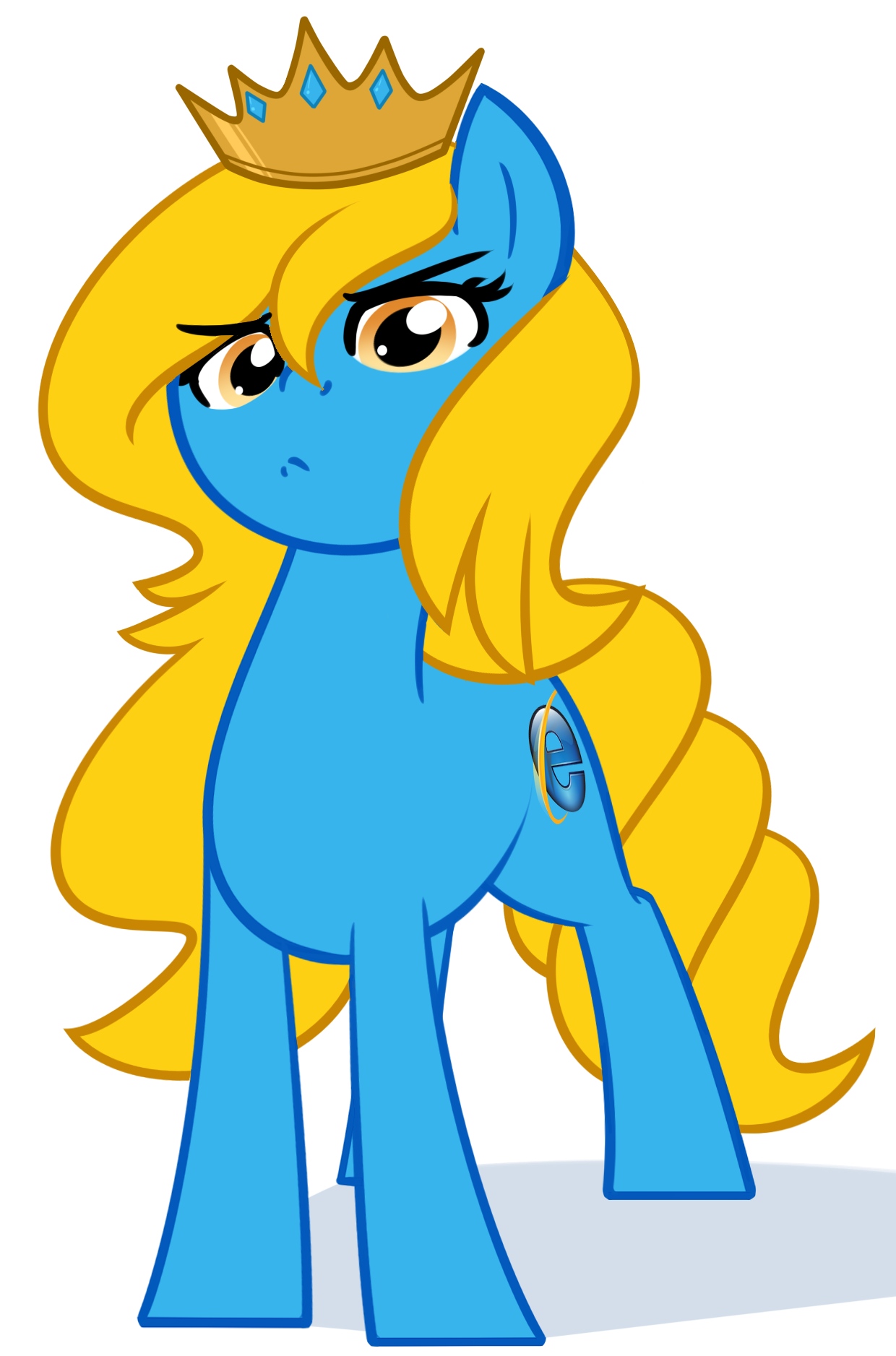 #3344403 - safe, artist:furrgroup, oc, oc only, oc:internet explorer, pony, ask internet ...