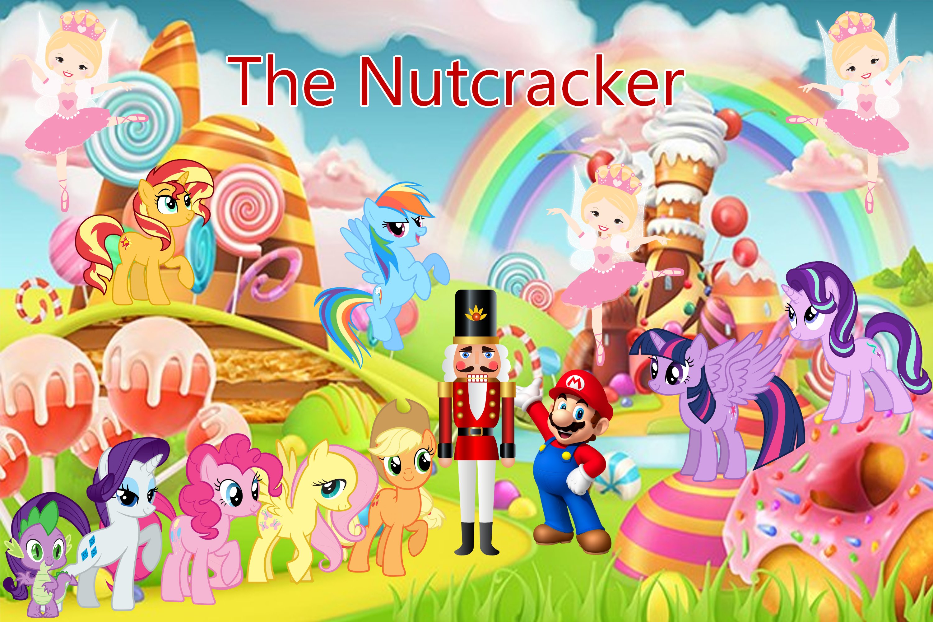 #3345175 - safe, artist:user15432, applejack, fluttershy, pinkie pie ...