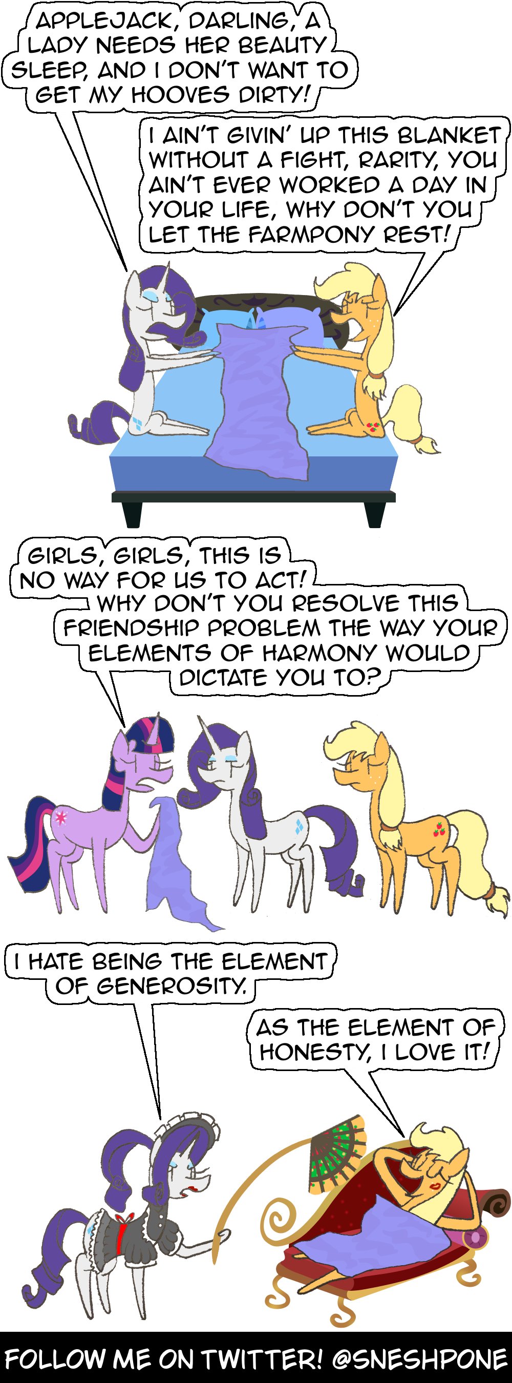 #3345942 - safe, artist:sneshpone, applejack, rarity, twilight sparkle ...