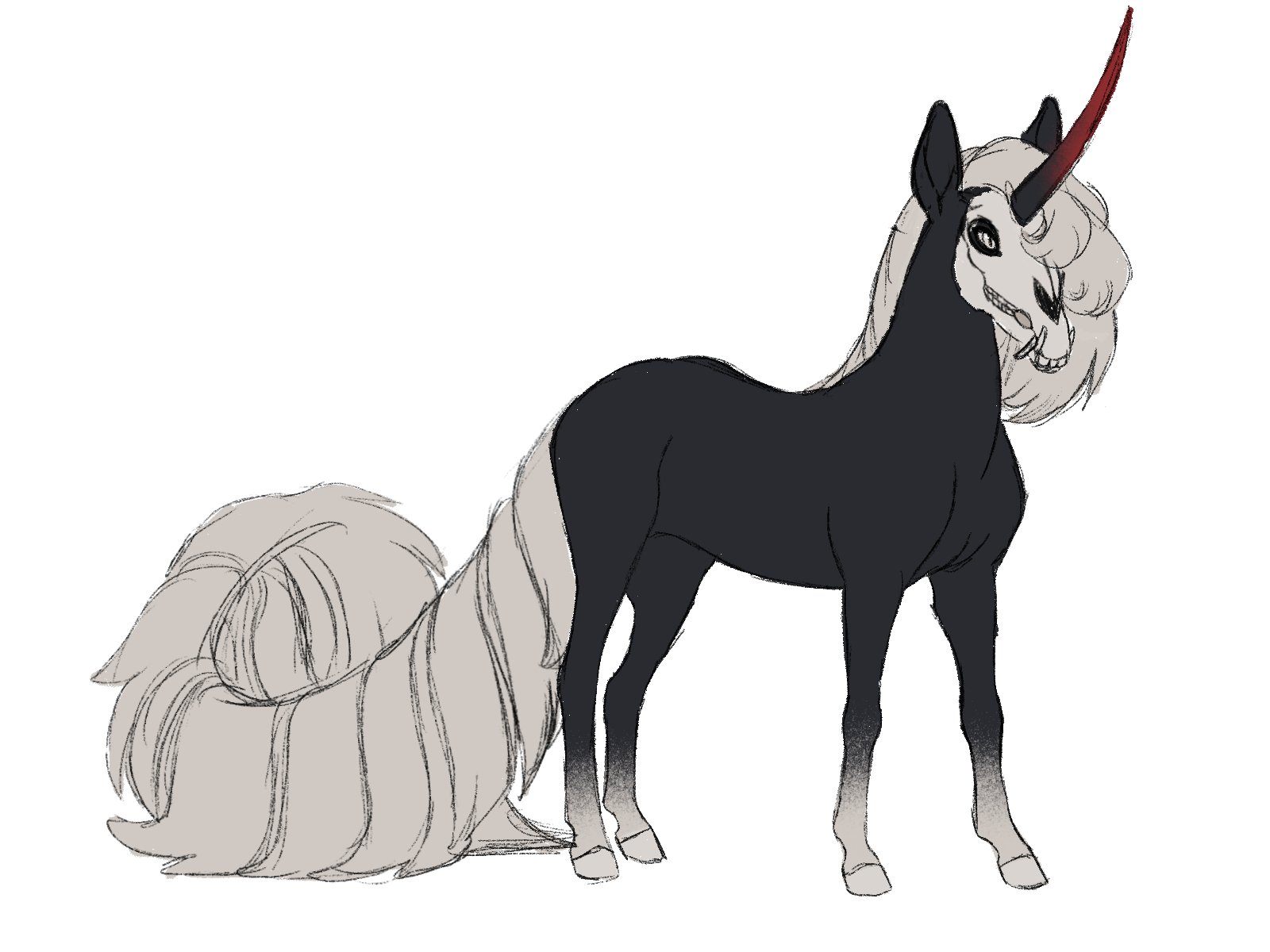 #3346997 - safe, artist:madisockz, oc, oc only, oc:salem, pony, undead ...