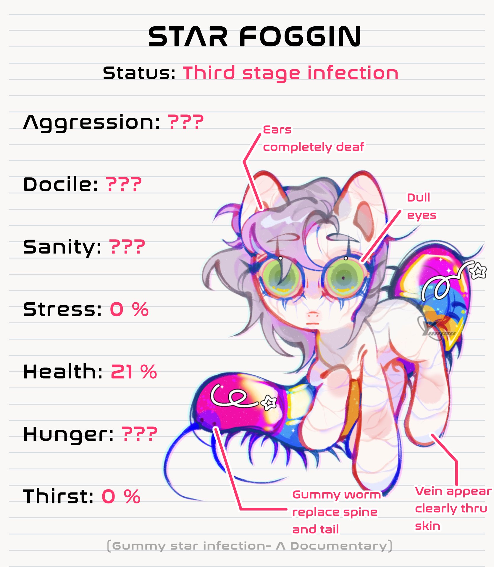 #3335741 - grimdark, artist:yuch42023, oc, oc only, oc:star foggin ...