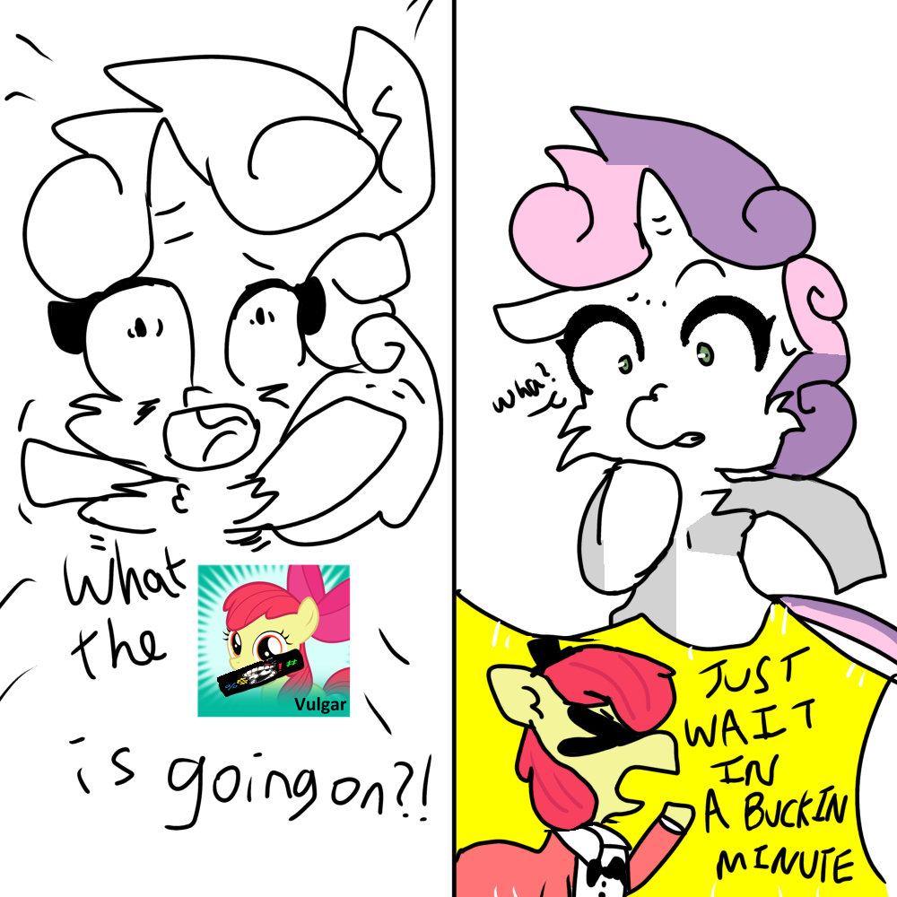 #3353210 - safe, artist:sweetsterty, apple bloom, sweetie belle, earth ...