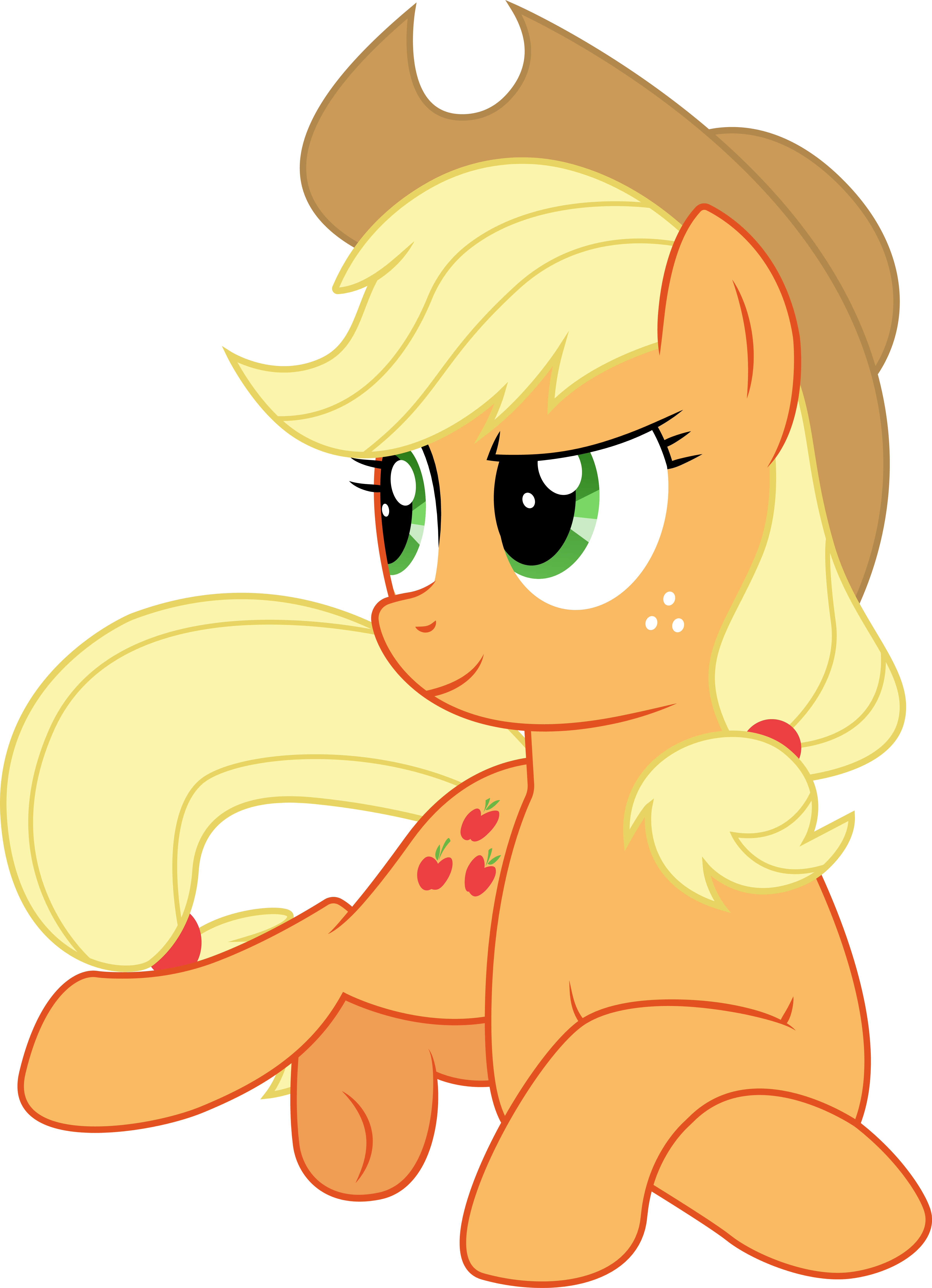 #3354117 - safe, artist:mlptmntfan2000, applejack, earth pony, pony, g4, absurd resolution, cute ...